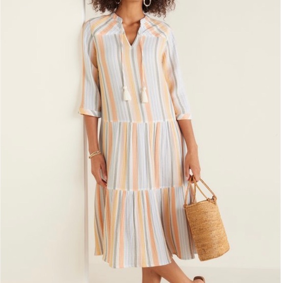 Soft Surroundings | Dresses | Soft Surroundings Dress Women 2x Stripe ...